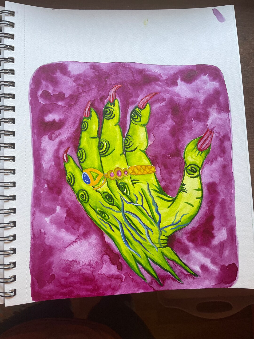 Gypsy Hand Witch Bruja Fingers Jewelry Fortune Teller Gnarly ...