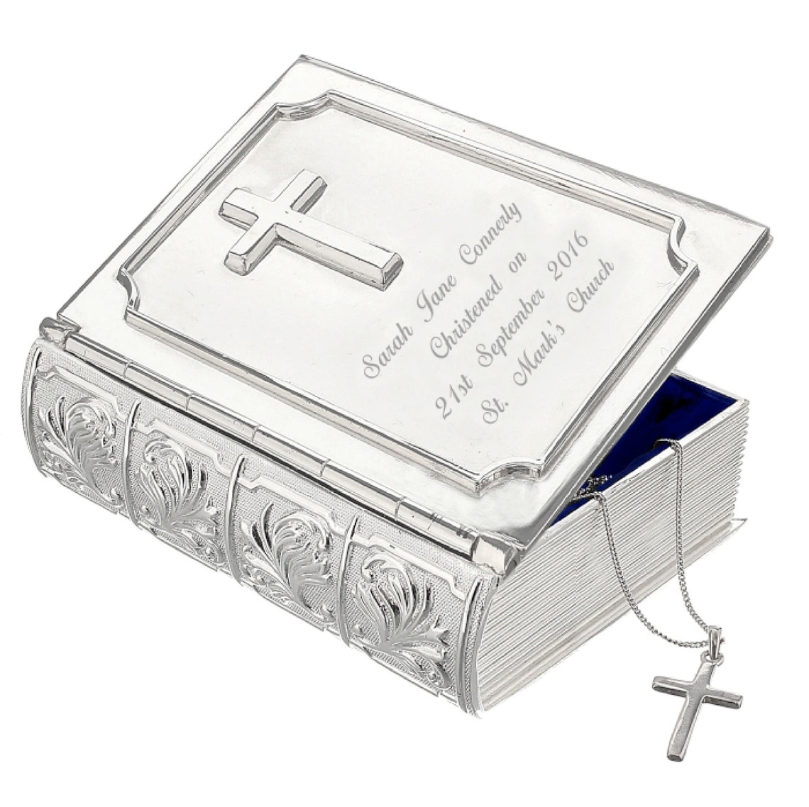 Personalised Christening Bible Trinket Gift - Etsy