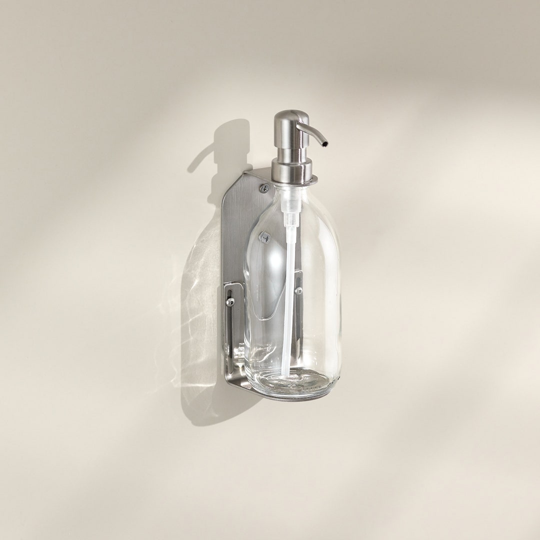 Wall Mounted Soap Dispenser Holder, Hand Soap Bracket, Wall Soap ...