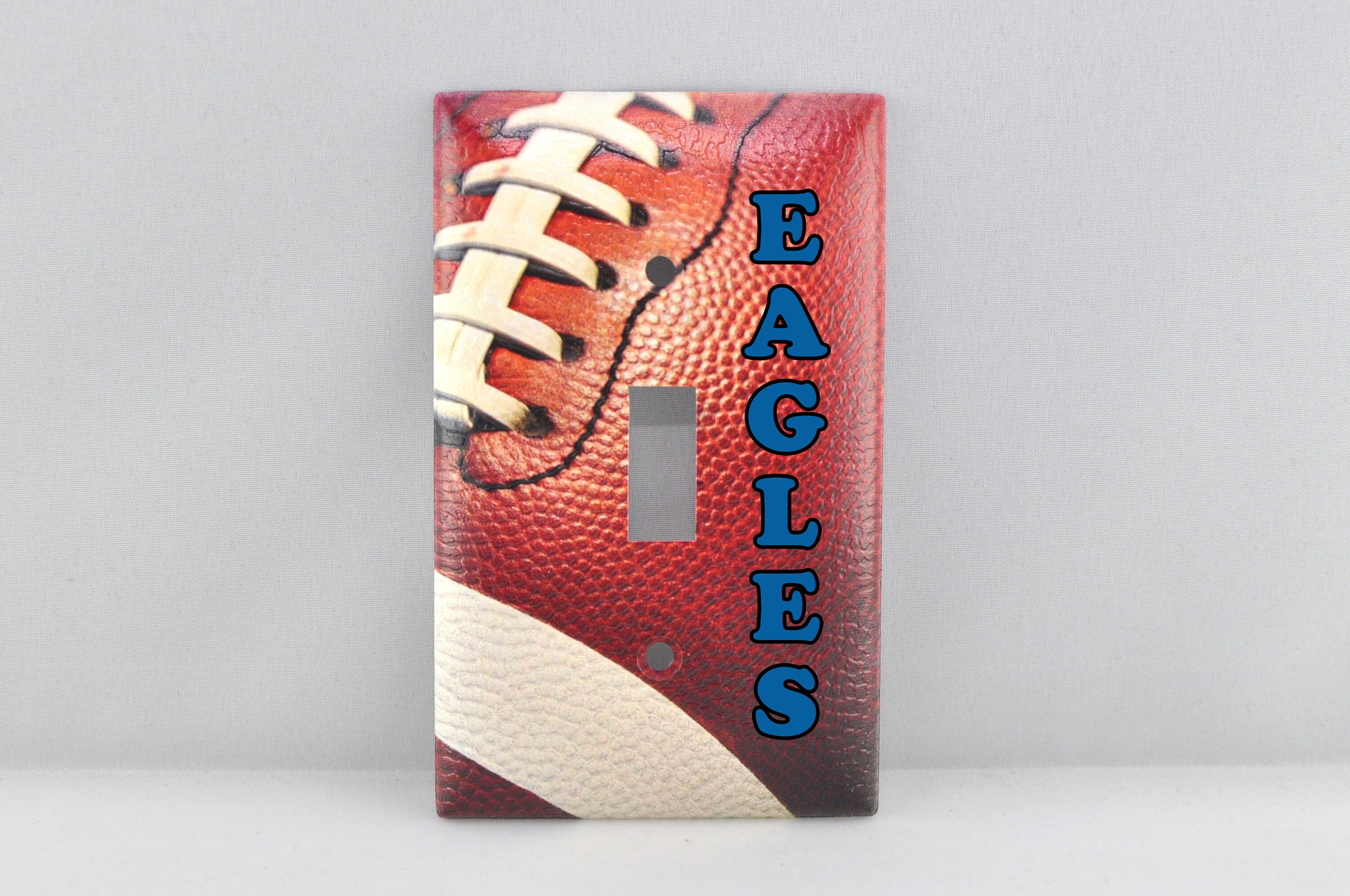 Textured Football Light Switch Wall Plate Cover Customized Your ...