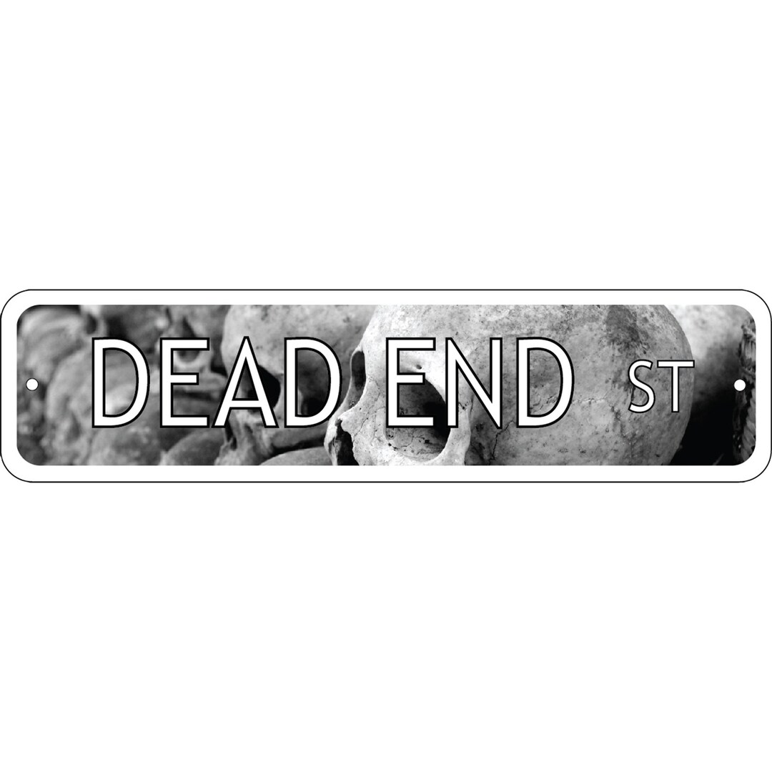 Dead End ST 12x3 Inch Aluminum Mini Street Sign Door Plaque Wall Art ...