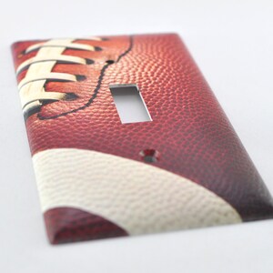 Textured Football Light Switch Wall Plate Cover Home Decor Boys / Girls ...