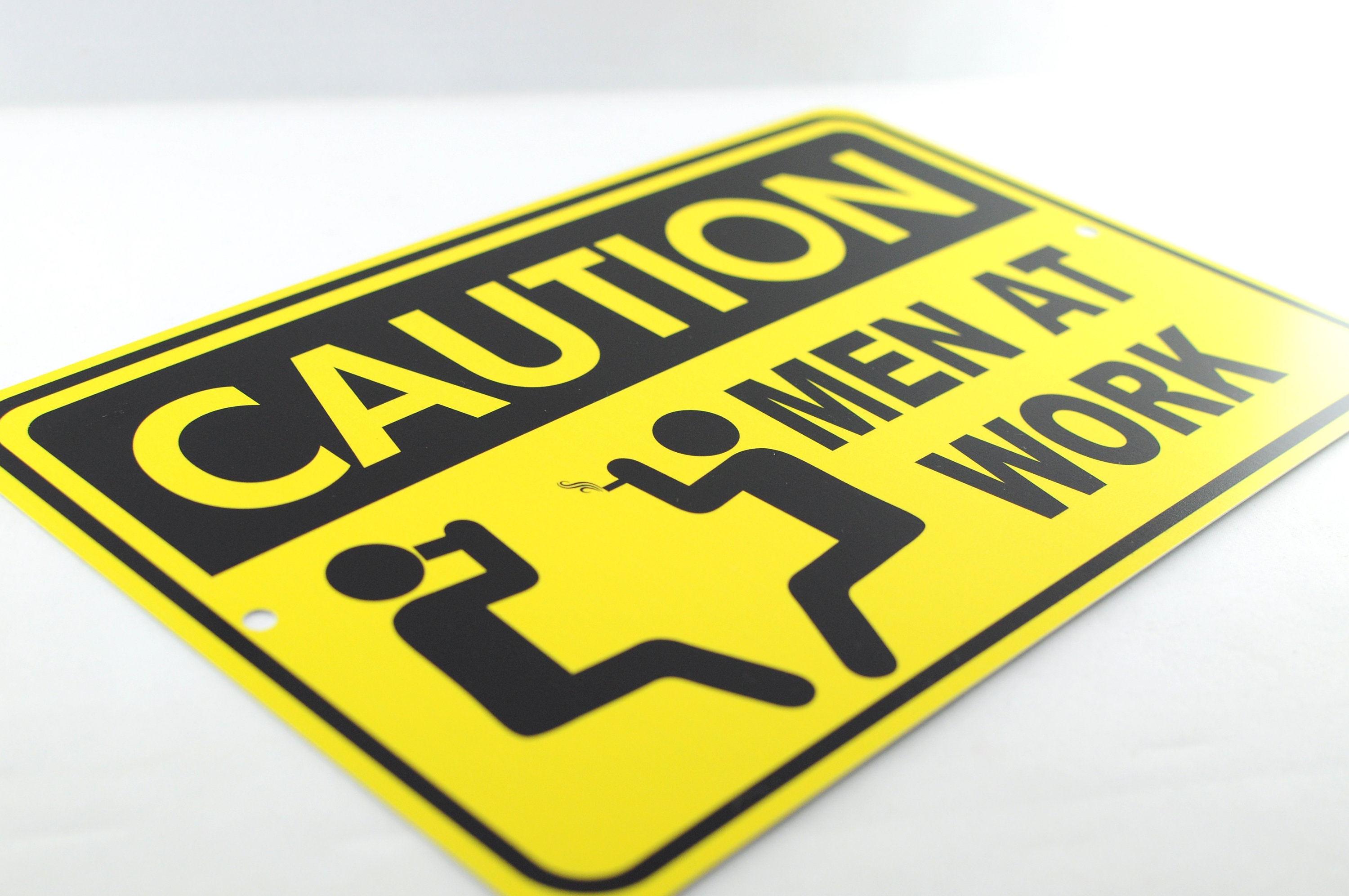 Caution Men at Work 8 X 12 Inch Aluminum Shop Sign Indoor | Etsy