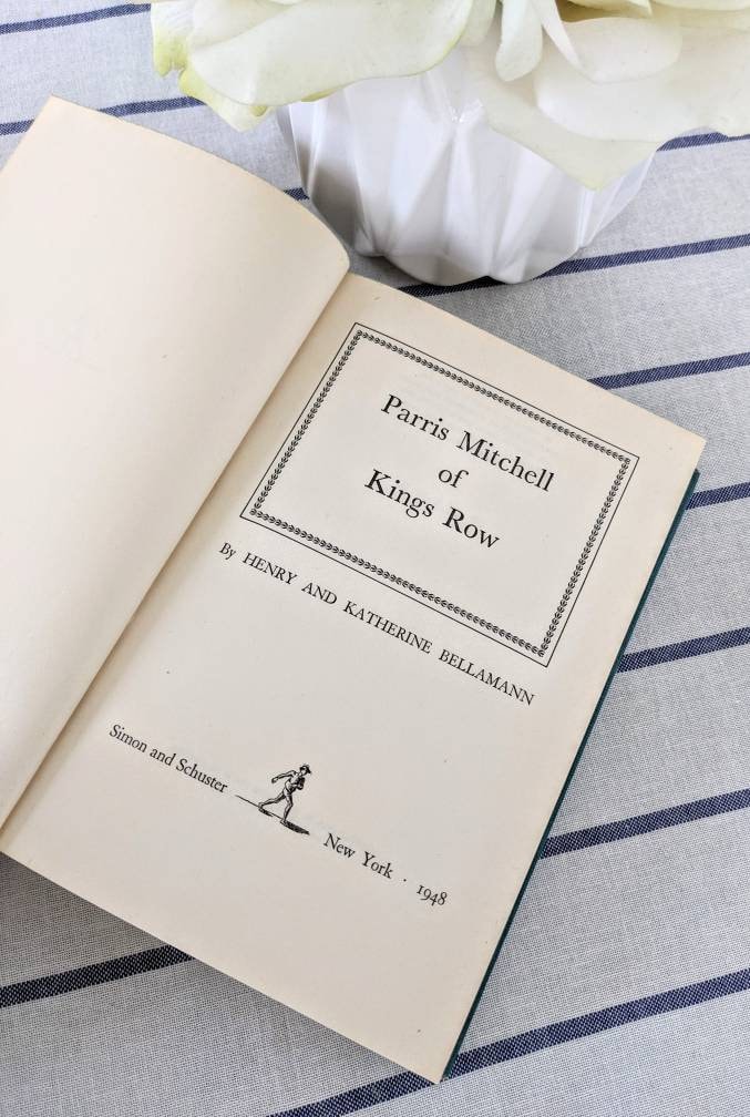 Vintage Book parris Mitchell of Kings Row | Etsy