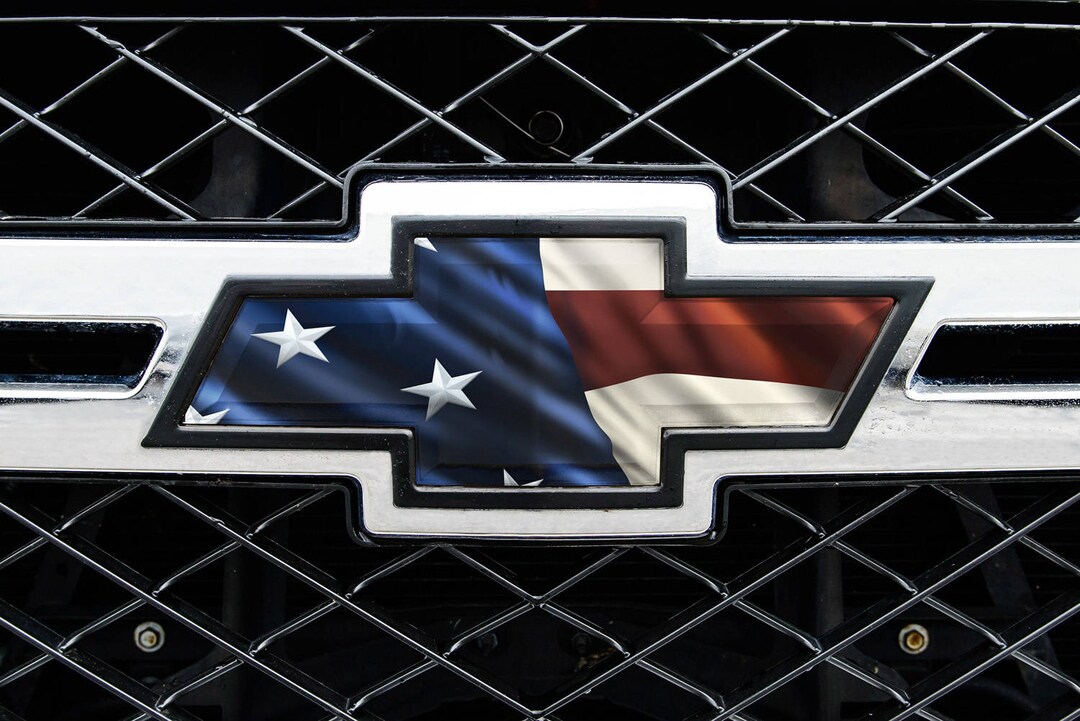 American Flag | Patriotic Auto Emblem Skin | Vinyl Emblem Overlay ...