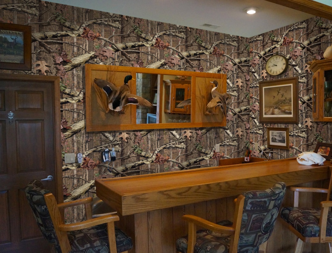 Peel and Stick Camo Vinyl Wallpaper in Mossy Oak Break-up Infinity Camo ...