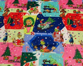 Minky Grinch Fabric - Etsy