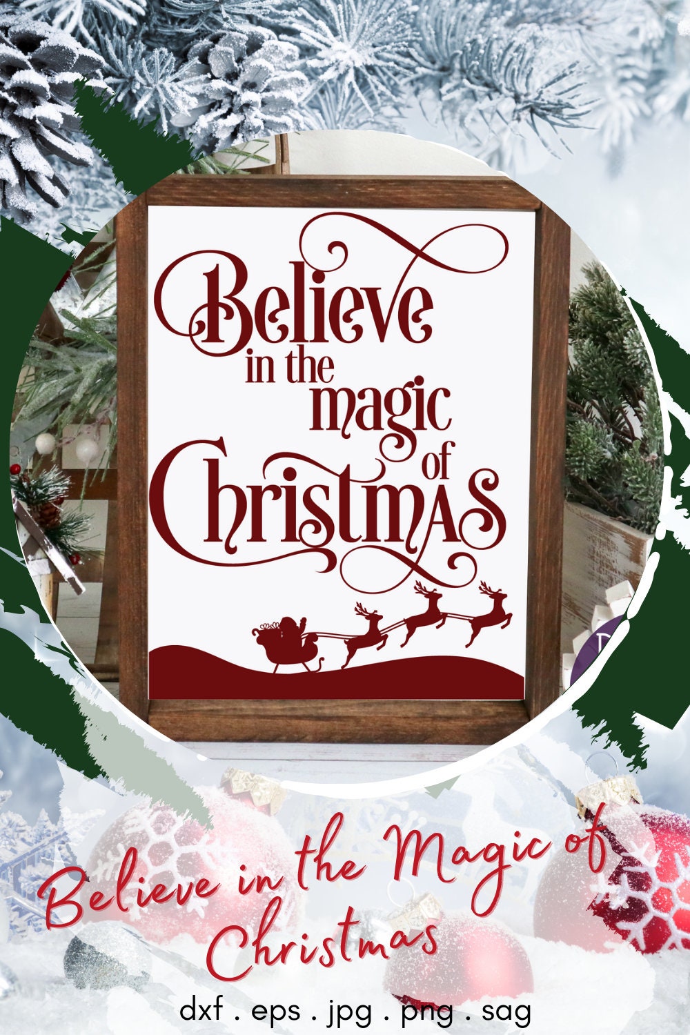 Believe in the Magic of Christmas Svg Magic of Christmas Sign - Etsy
