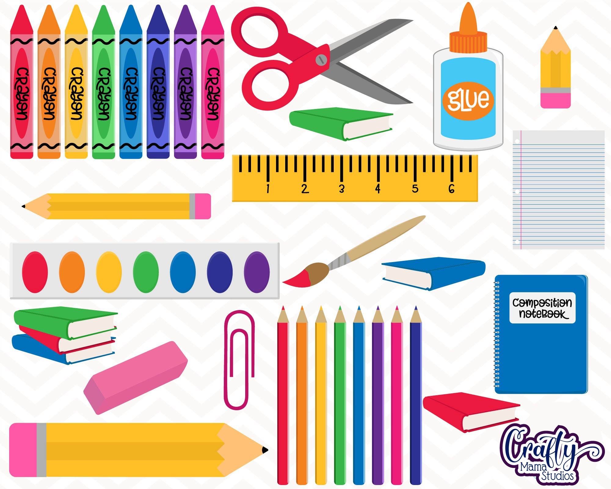 School Supplies SVG, PNG, School Teacher Svg Bundle, School Svg, Back ...