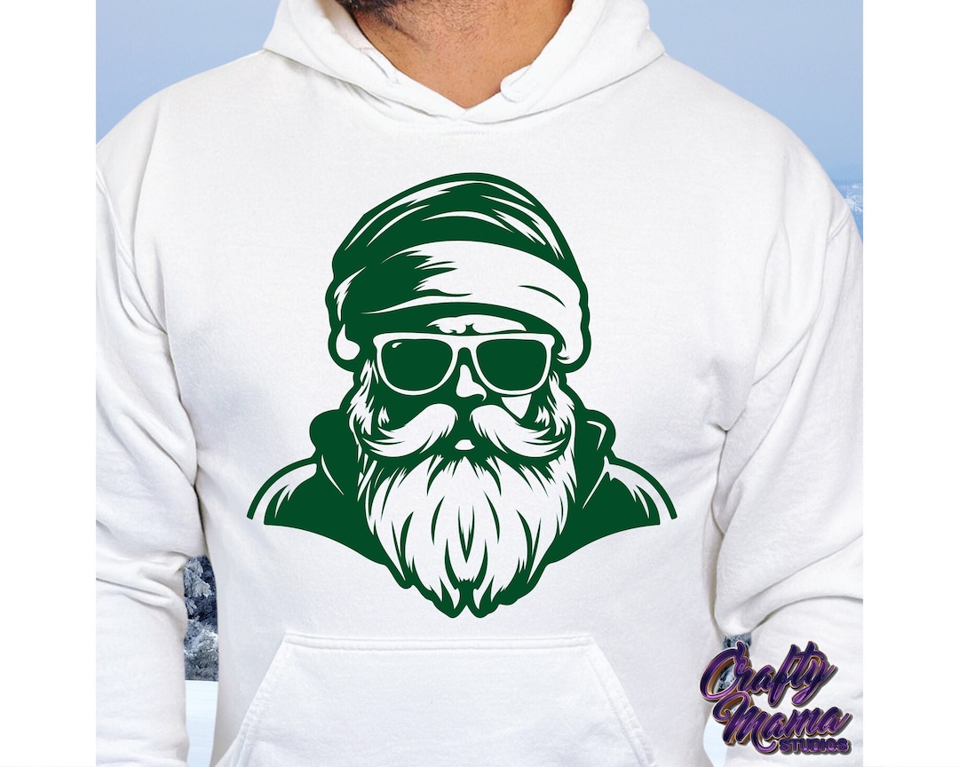 Cool Santa SVG, PNG, Funny Christmas Svg Files, Santa With Sunglasses ...
