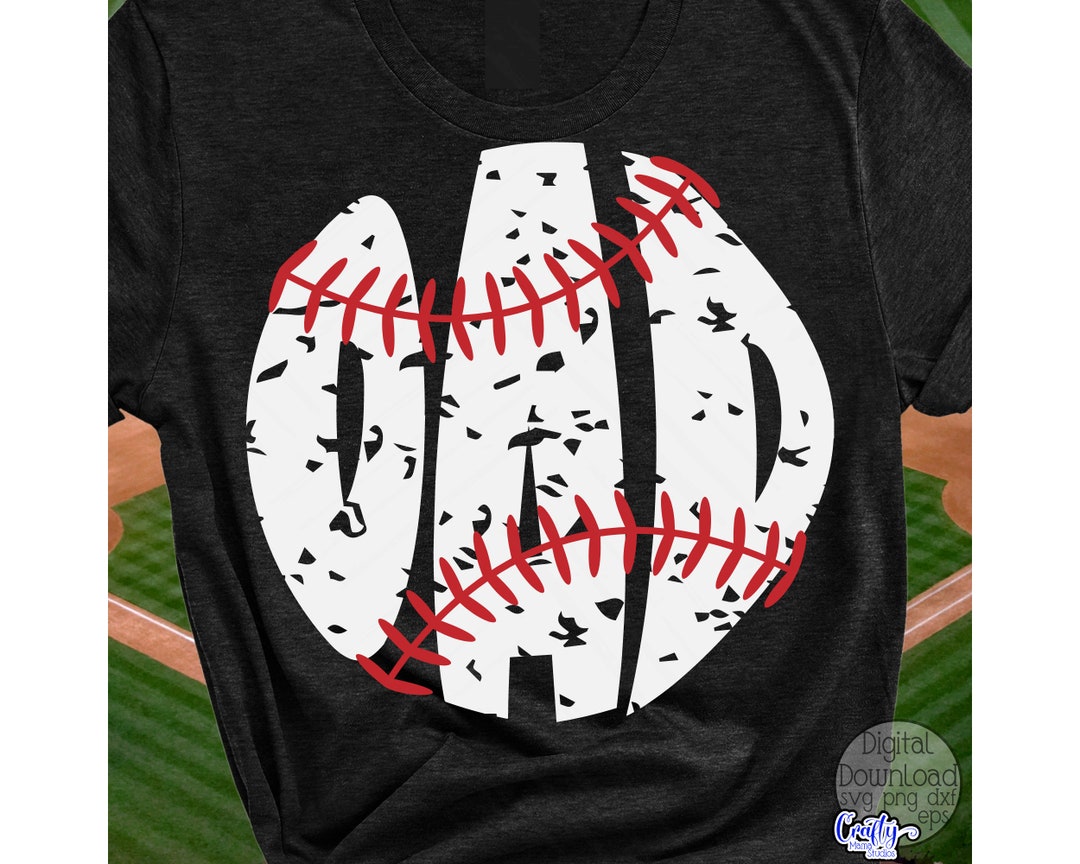 Baseball Dad Svg, Distressed Baseball Svg, Baseball Png, Digital ...