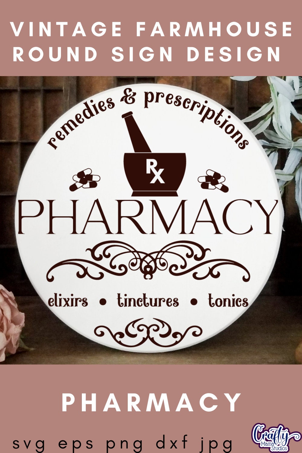Pharmacy Svg Farmhouse Svg Pharmacy Round Svg Farmhouse - Etsy
