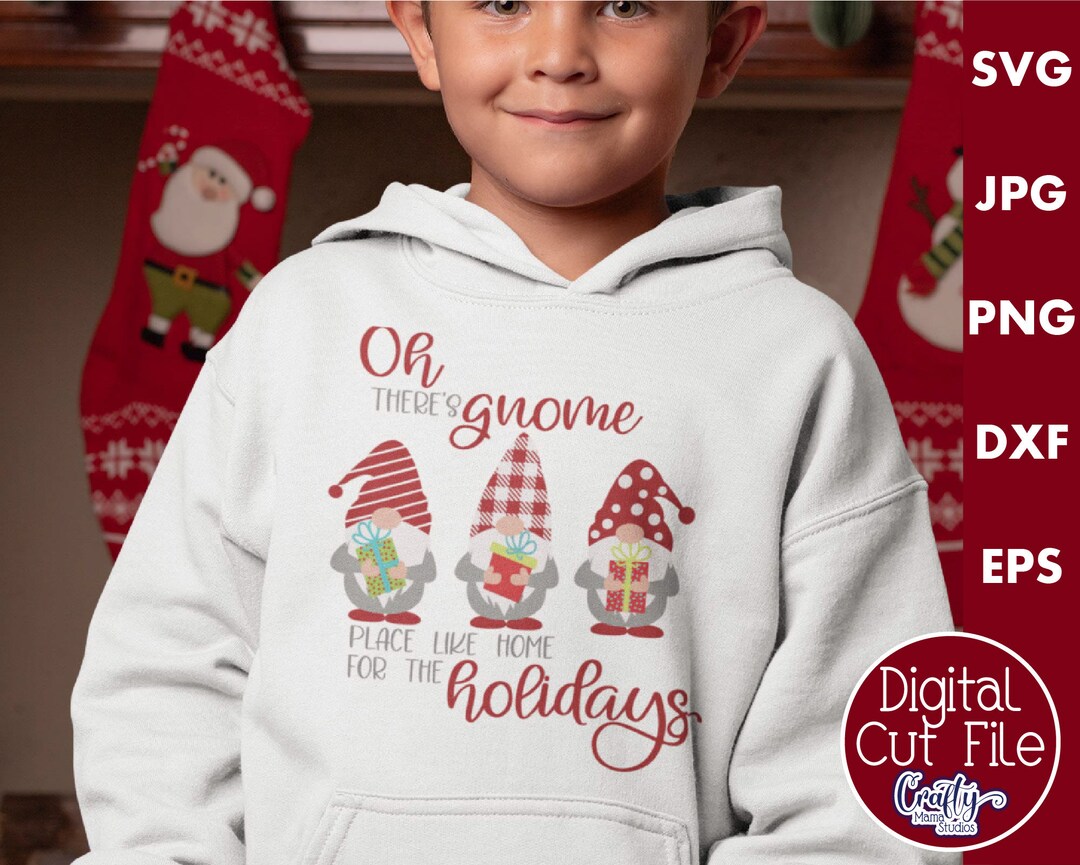 There's Gnome Place Like Home for the Holidays Svg - Etsy