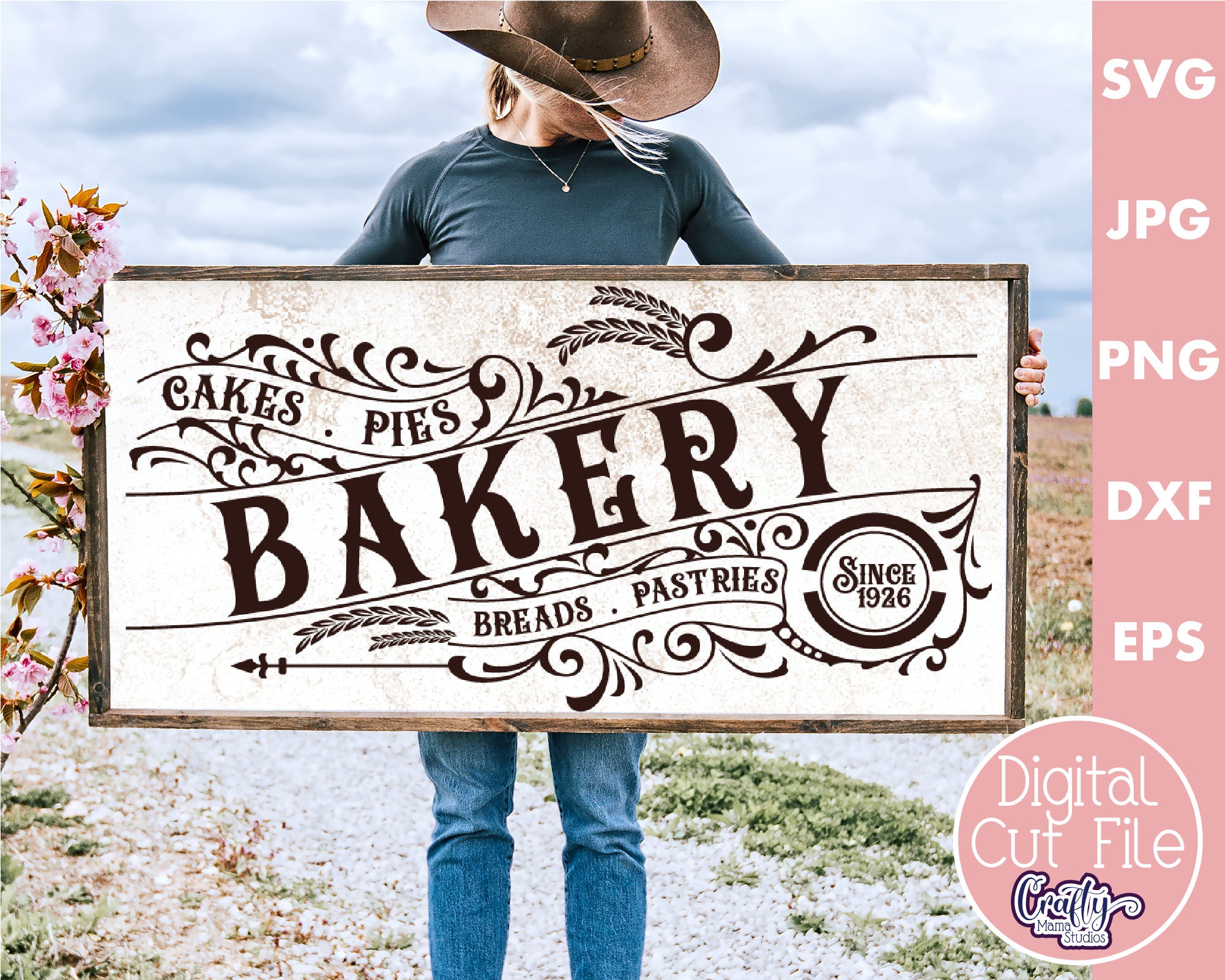 Vintage Bakery Svg Bakery Sign Svg Baking Svg Farmhouse | Etsy