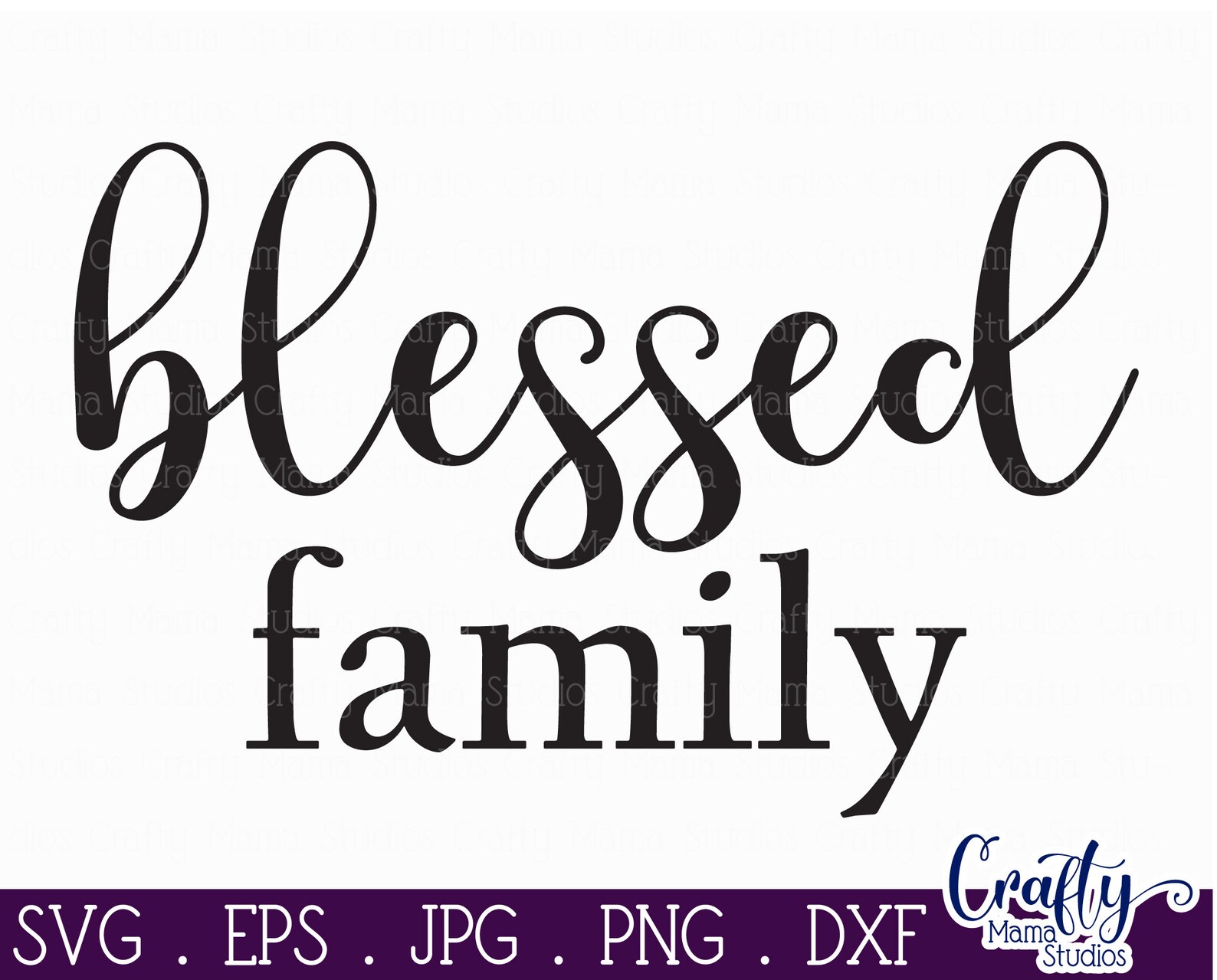 Blessed Family Svg Farmhouse Svg Round Sign Svg Svg Files - Etsy