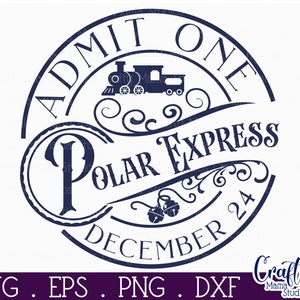 Polar Express Svg Christmas Svg File Christmas Door Hanger - Etsy