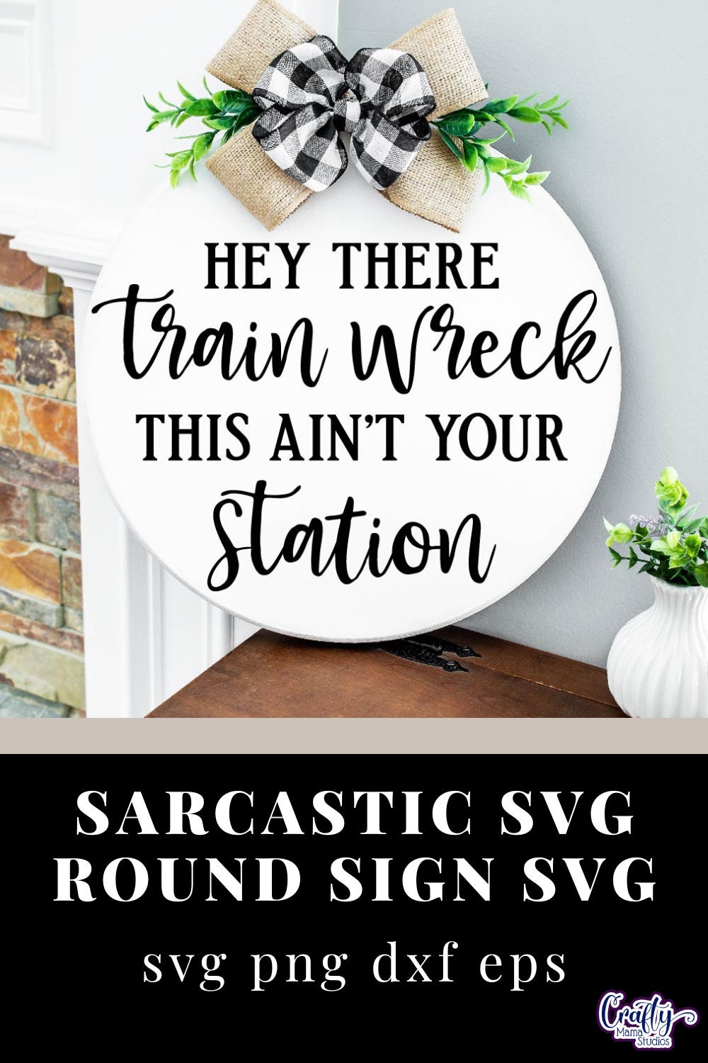 Hey There Train Wreck This Ain't Your Station Svg, Funny Door Hanger ...