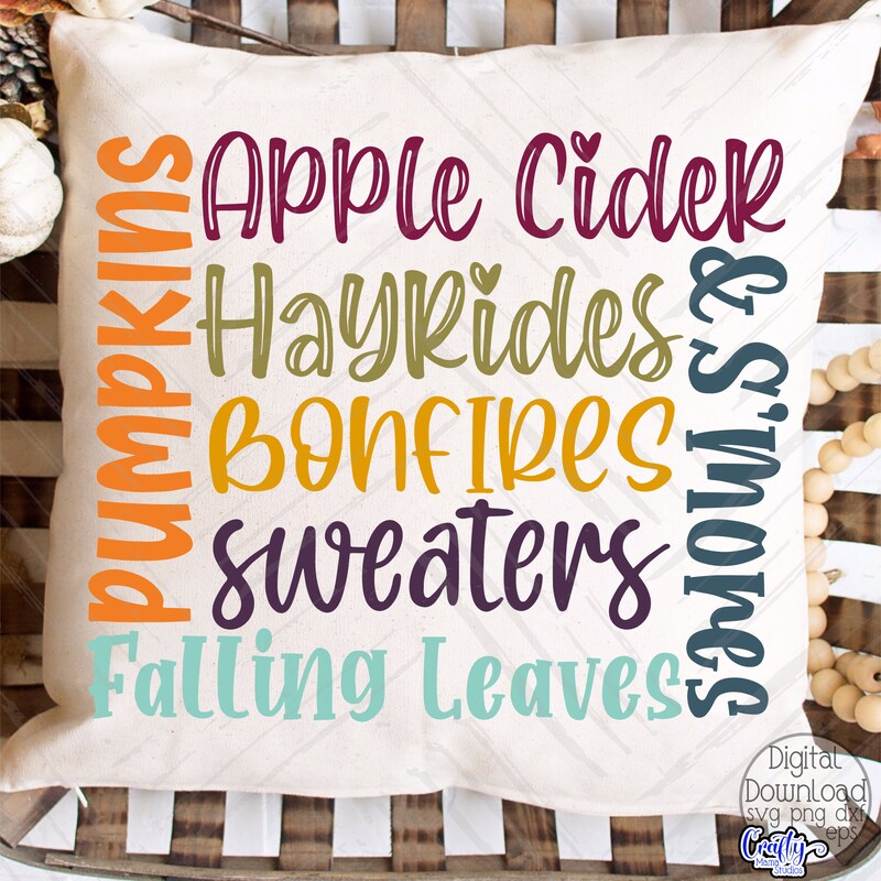 Fall Word Art - Etsy