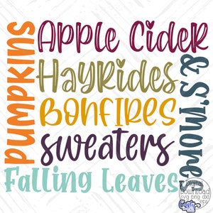 Fall Word Art Svg, Fall Subway Svg, Fall Svg Files, Pumpkin Svg, Fall ...