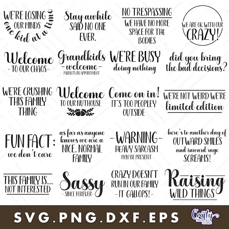Funny Svg Bundle, Funny Welcome Svg, Funny Door Hanger Svg, Funny Sign ...