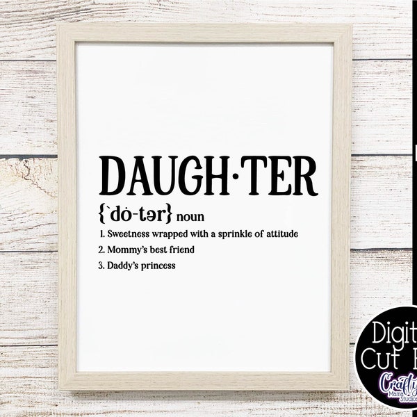Definition of Daughter Svg - Etsy