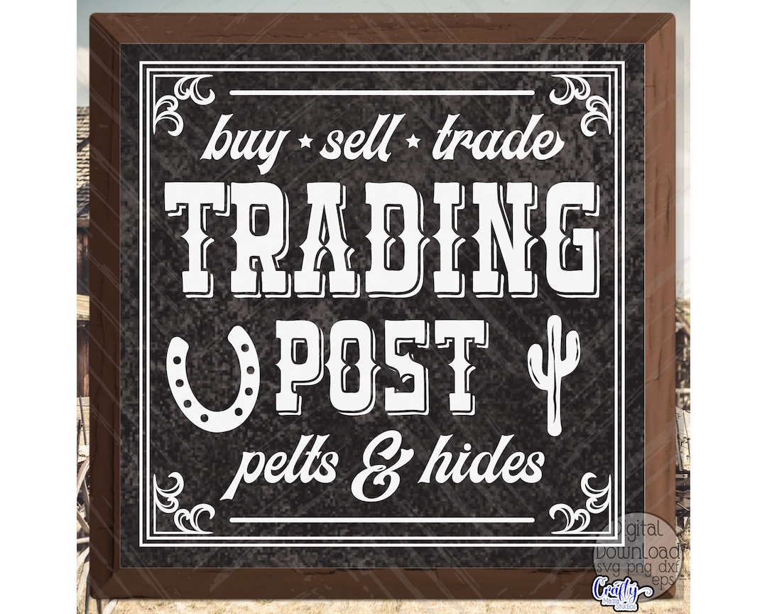 Vintage Trading Post Svg, Western Trading Post Sign Svg, Western Svg ...