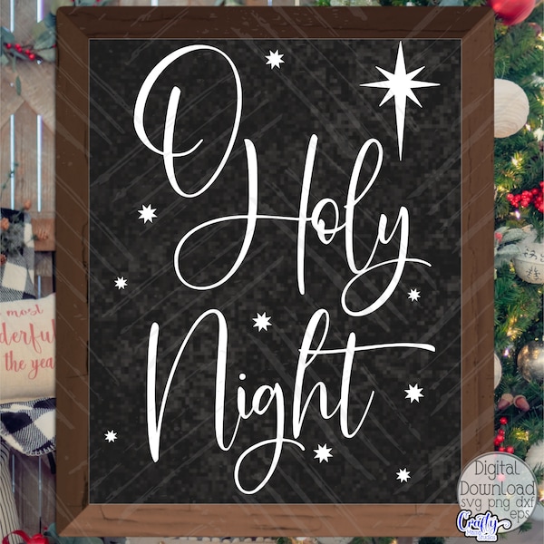 Oh Holy Night Sign - Etsy