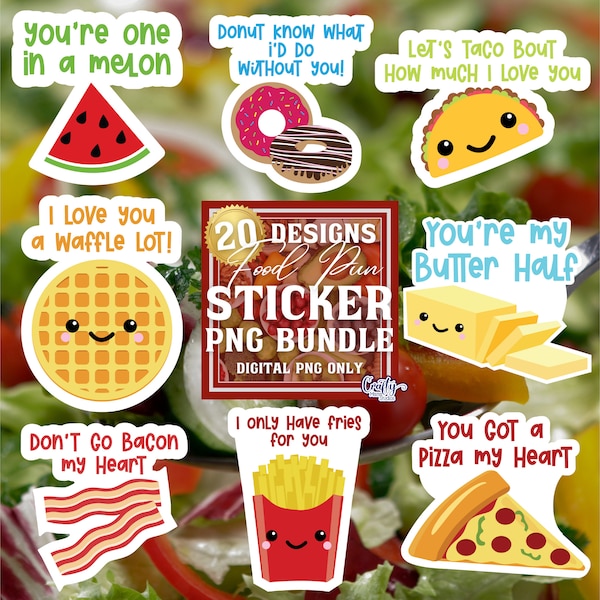 Funny Food Quote Stickers - Etsy