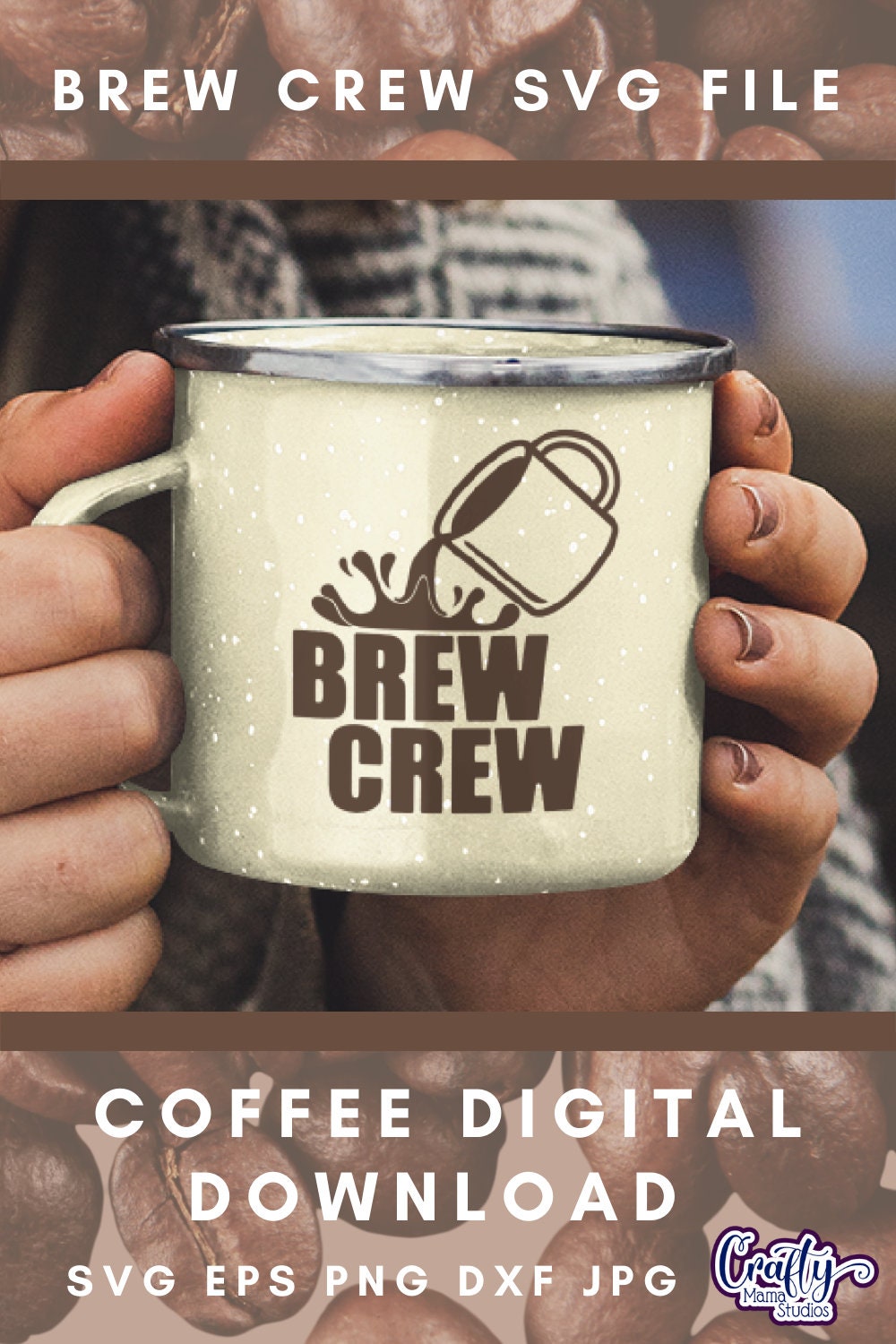 Brew Crew Svg Brewing Coffee Svg Coffee Quote Svg Digital | Etsy