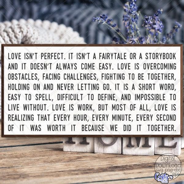 Love Quote Sign - Etsy