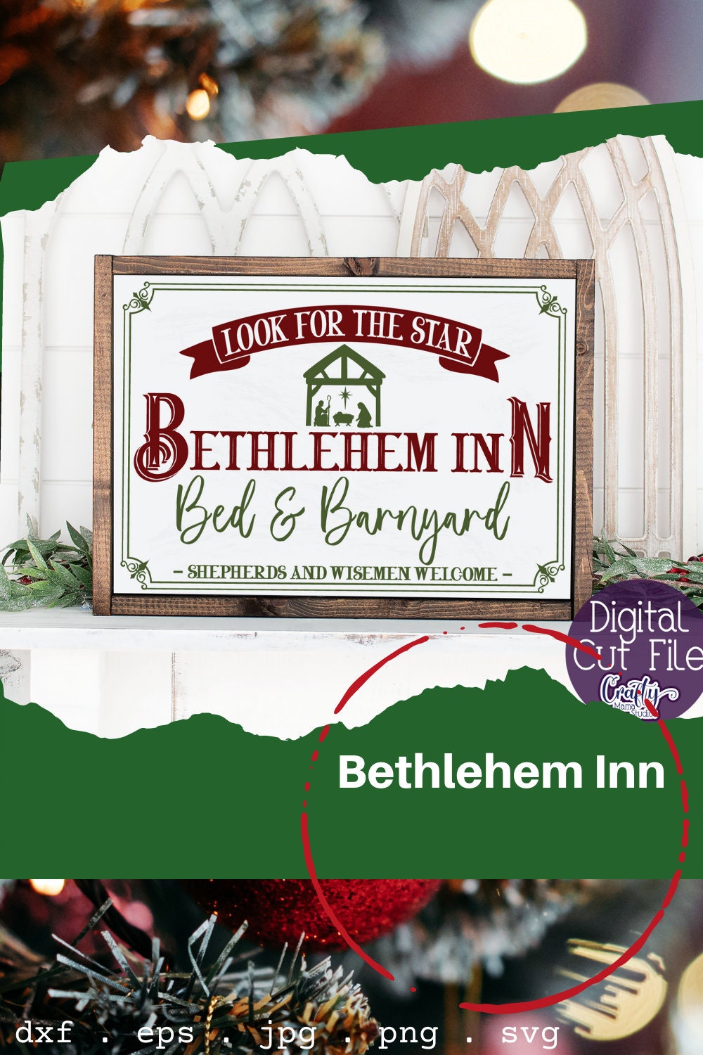 Bethlehem Inn SVG, PNG, Christian Christmas Svg, Christian Christmas ...