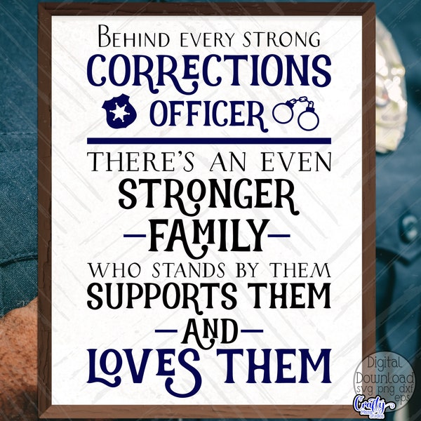 Corrections Officer Svg - Etsy