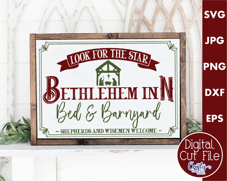 Bethlehem Inn SVG, PNG, Christian Christmas Svg, Christian Christmas ...