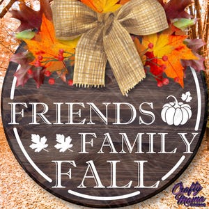 Round Fall SVG Bundle, Fall PNG, Round Fall Door Hanger Svg, Fall ...