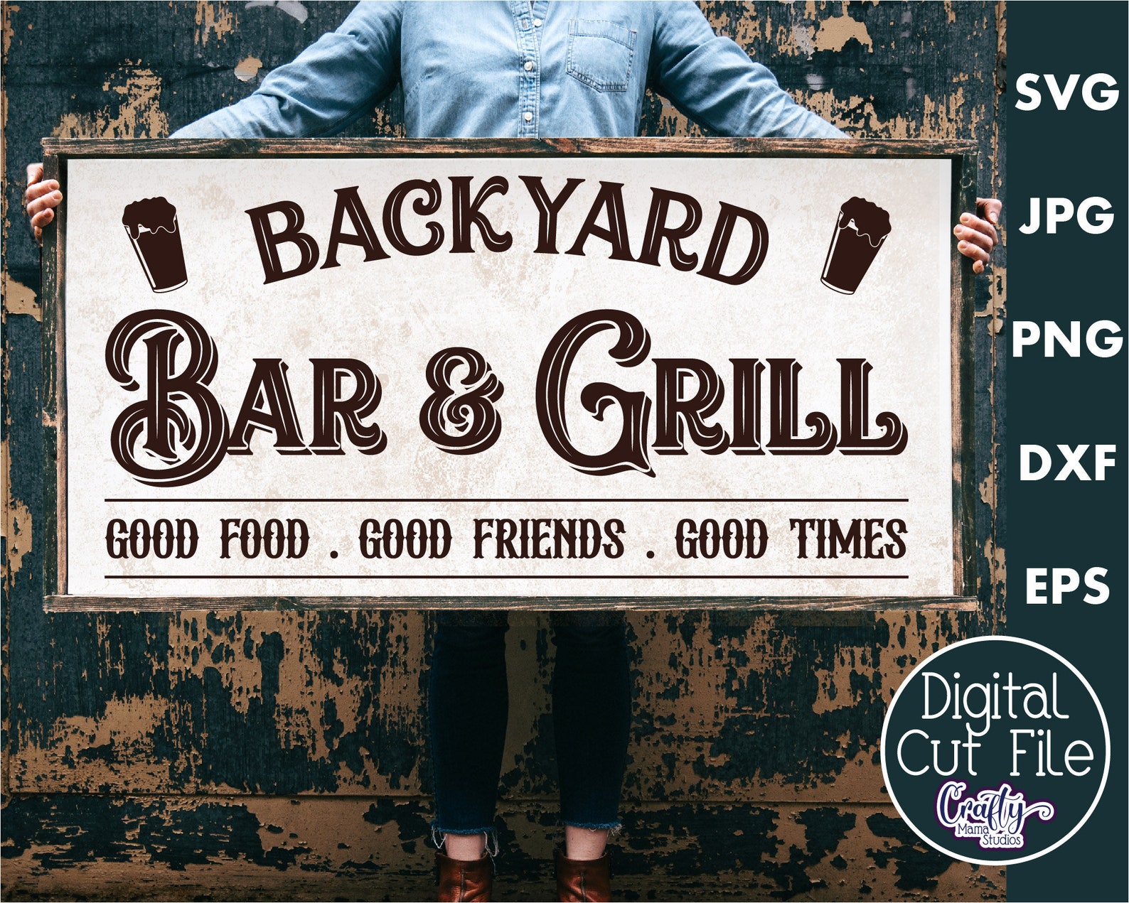 Backyard Bar and Grill Svg Backyard Bar and Grill Sign Svg - Etsy