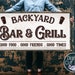 Backyard Bar and Grill Svg, Backyard Bar and Grill Sign Svg, Bar Sign ...