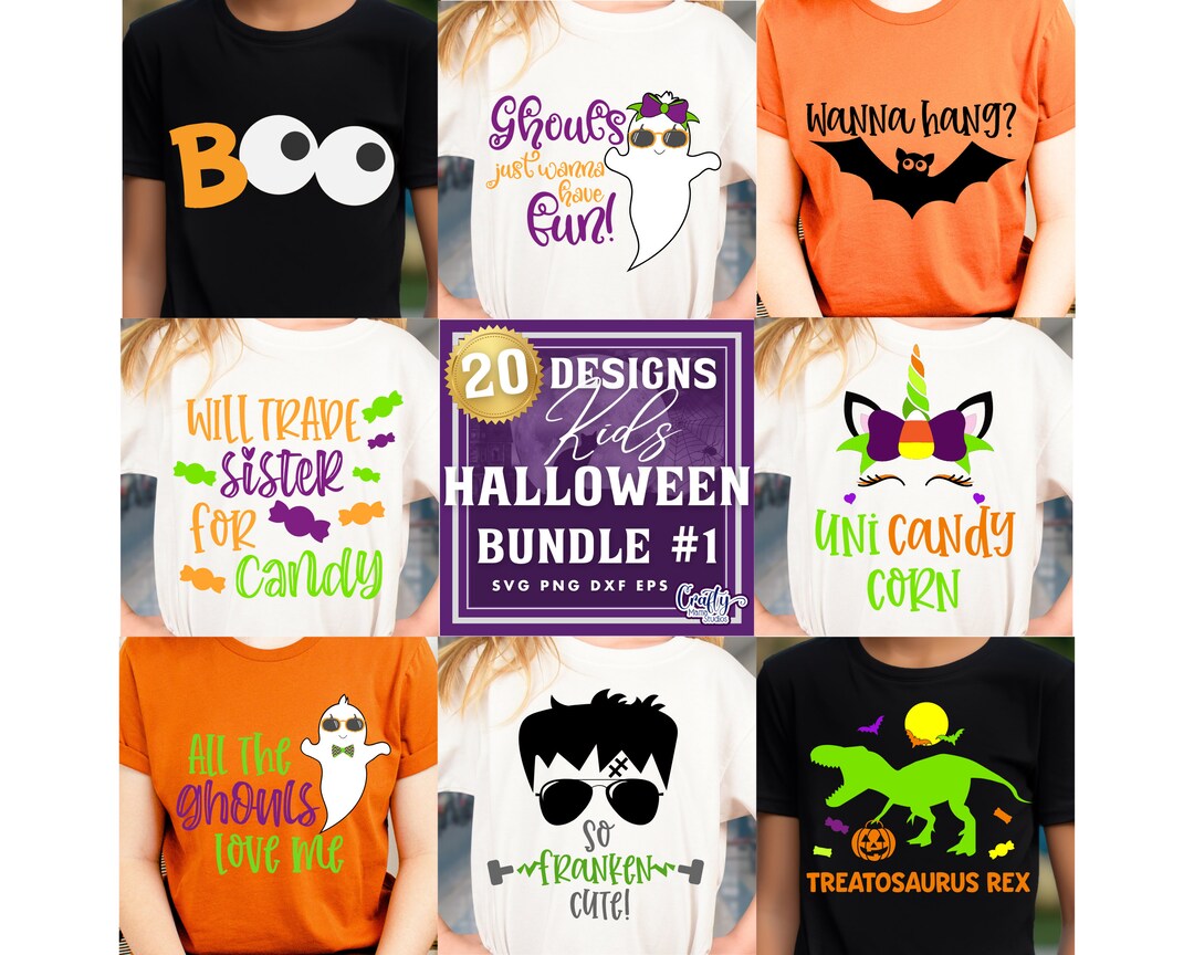 Kids Halloween SVG, PNG, Kids Halloween Shirt Svg File, Kids Halloween ...