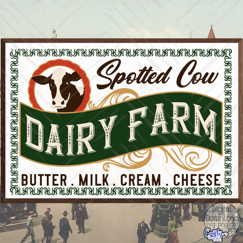 Vintage Dairy Sign - Etsy