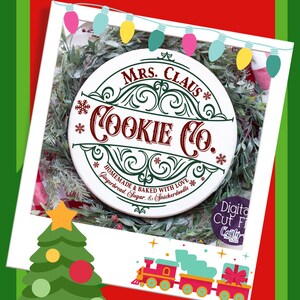 Mrs. Claus Cookie Svg, Christmas Svg Files, Christmas Sign Svg Files ...