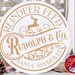 Reindeer Svg, Christmas Svg Files, Christmas Sign Svg Files, Round ...