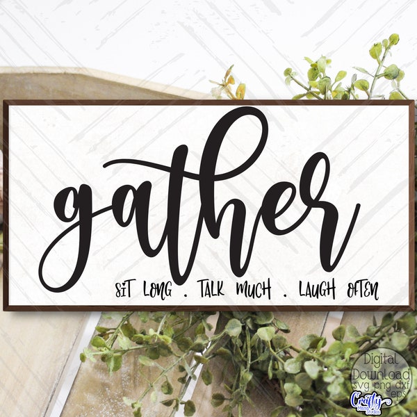 Gather Sign - Etsy