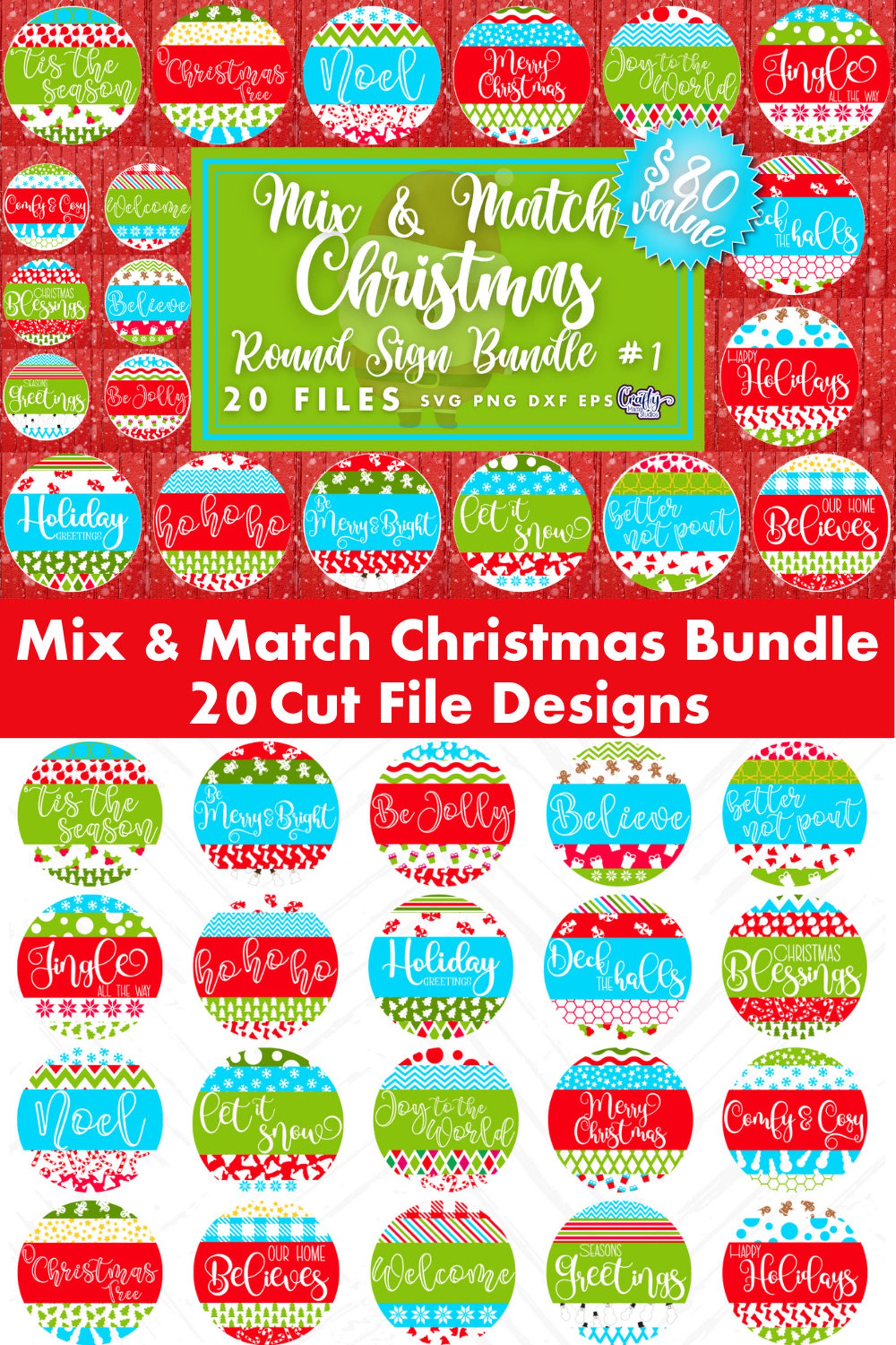 Merry Christmas Svg Bundle Christmas Sign Svg Christmas - Etsy