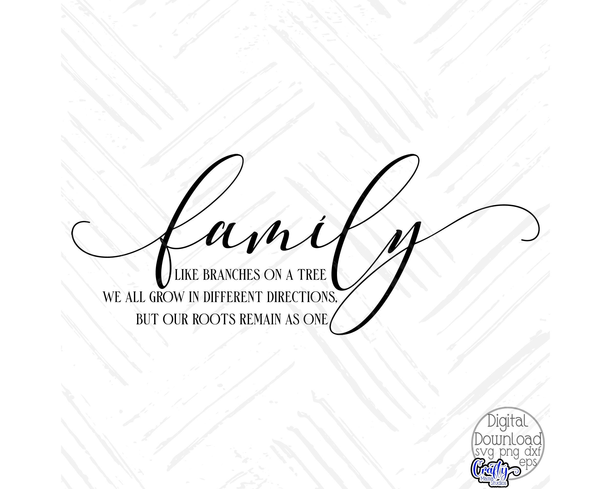 Family SVG, PNG, Family Like Branches on A Tree Svg, Farmhouse Svg ...