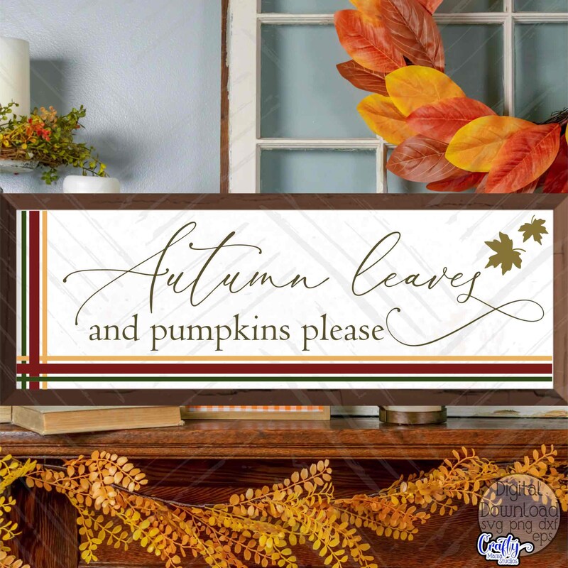 Fall Leaf Sign - Etsy