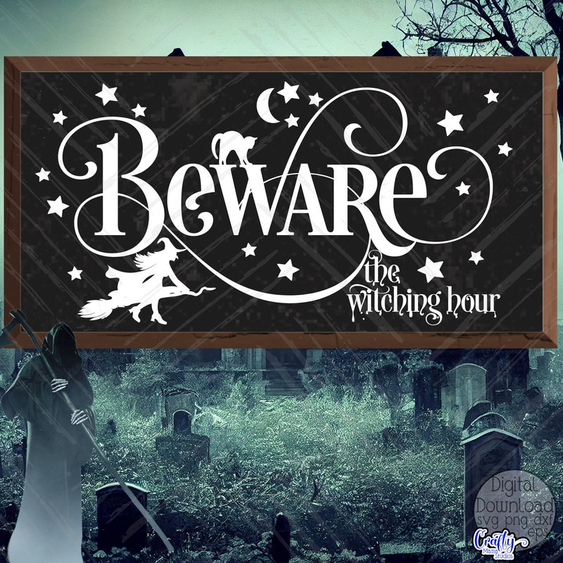Halloween Beware Sign - Etsy