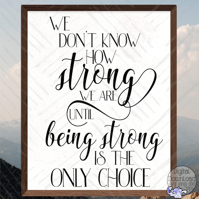 Being Strong Cards - Etsy