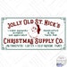 Jolly Old St. Nick's Christmas Supply Company Svg, Vintage Christmas ...