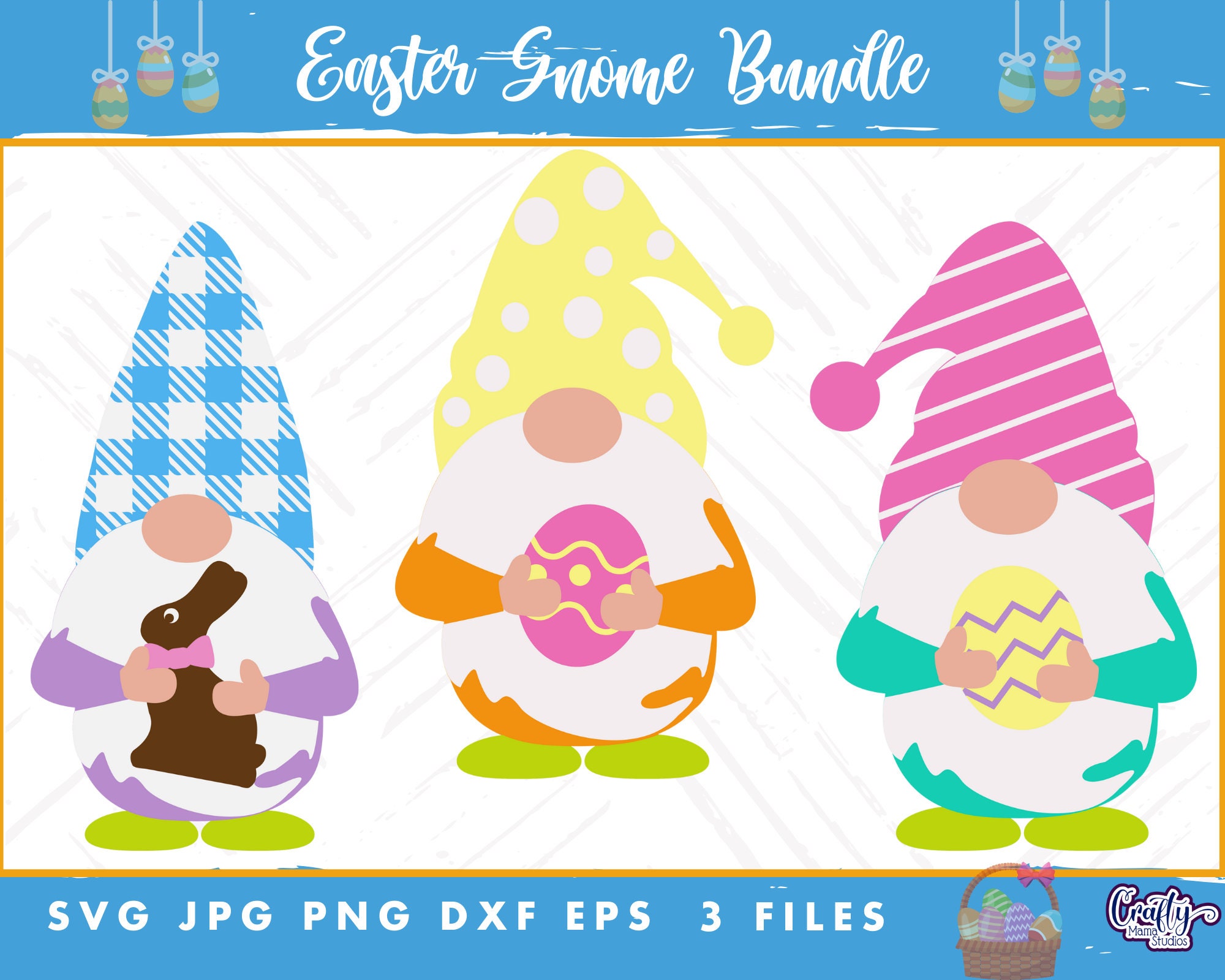 Easter Gnomes Svg Easter Svg Files for Cricut Spring Gnome - Etsy