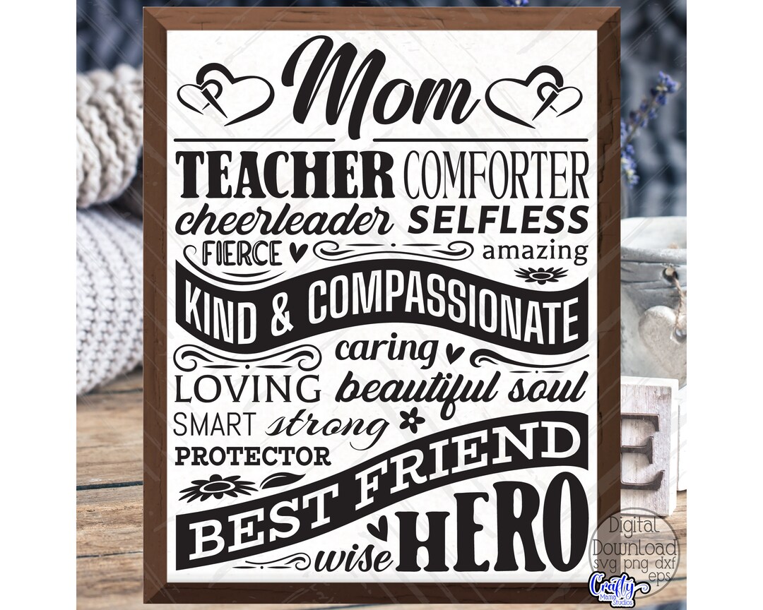 Mom Svg, Mom Sign Svg, Mom Subway Art Svg, Mothers Day Svg ...