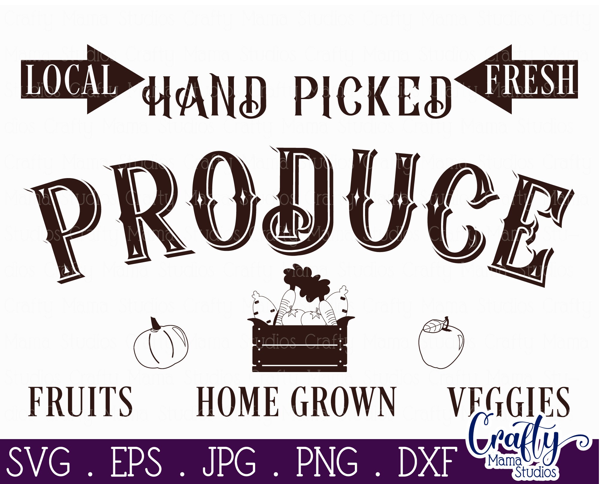 Hand Picked Produce Svg Farmhouse Svg Farm Svg Farmhouse - Etsy Canada